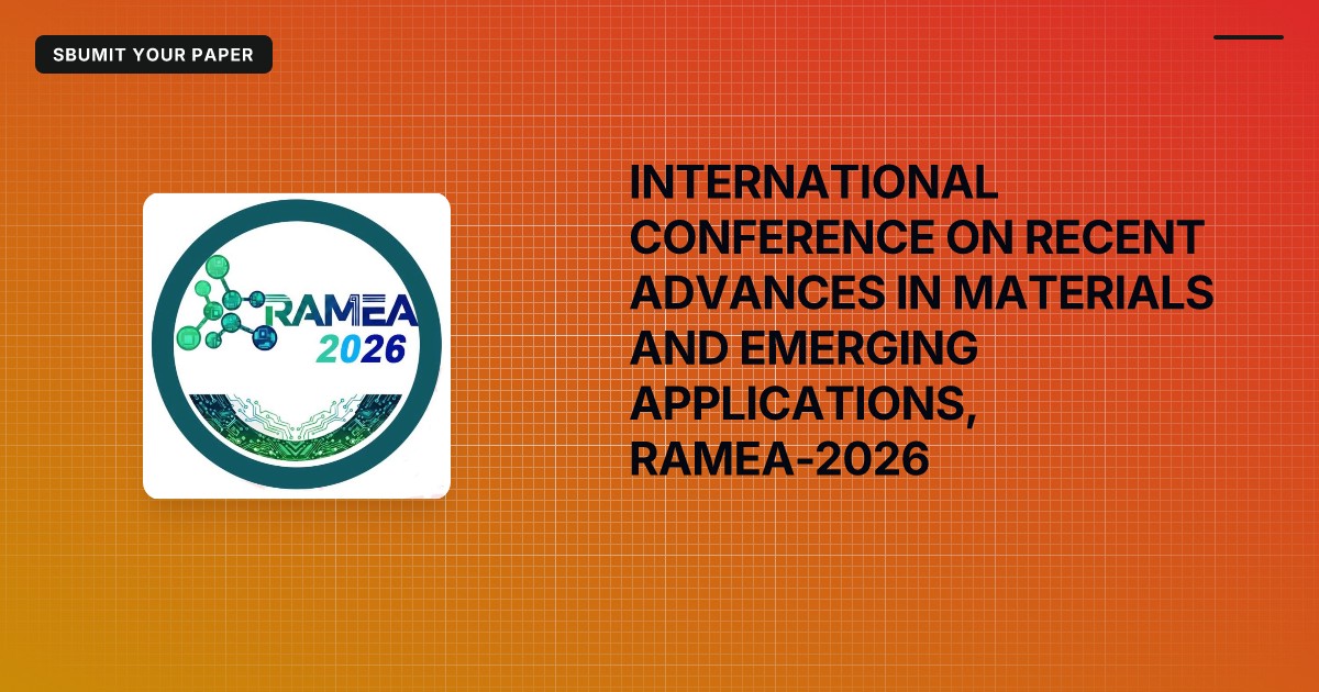 RAMEA-2026 | Materials Science Conference | April 6-7, 2026